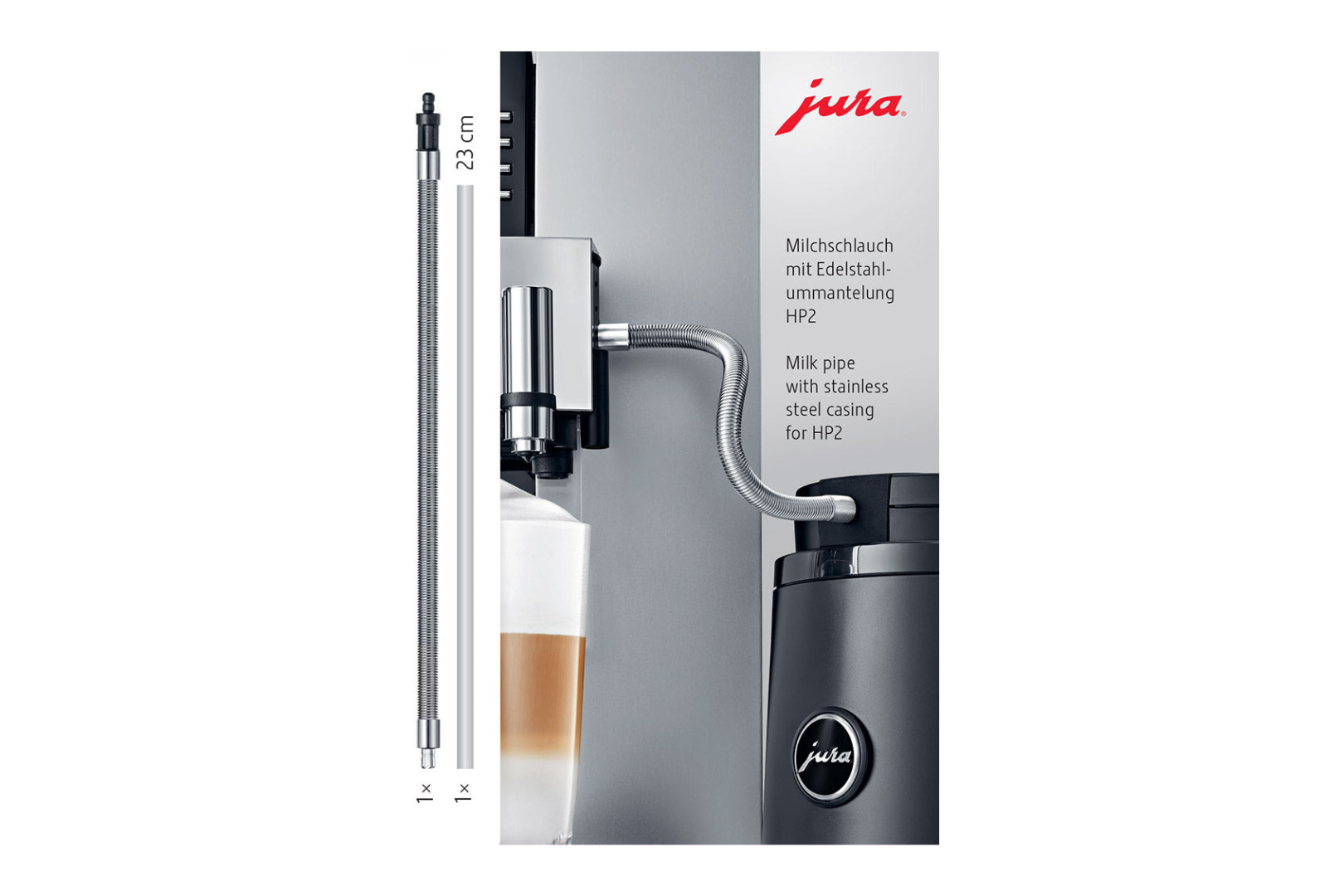 Milk Pipe With Stainless Steel Casing - HP2 – JURA Hospitality Centre